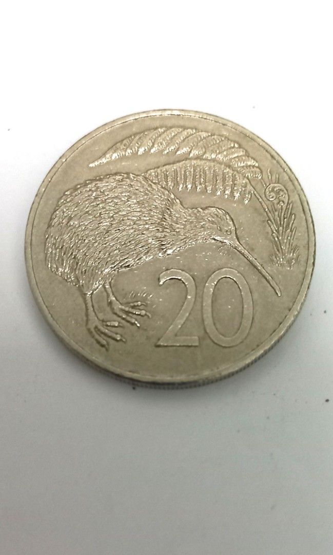 New Zealand 20 Cents Coin | Queen Elizabeth II | Kiwi Bird | 1986 - 1989, Hobbies & Toys ...
