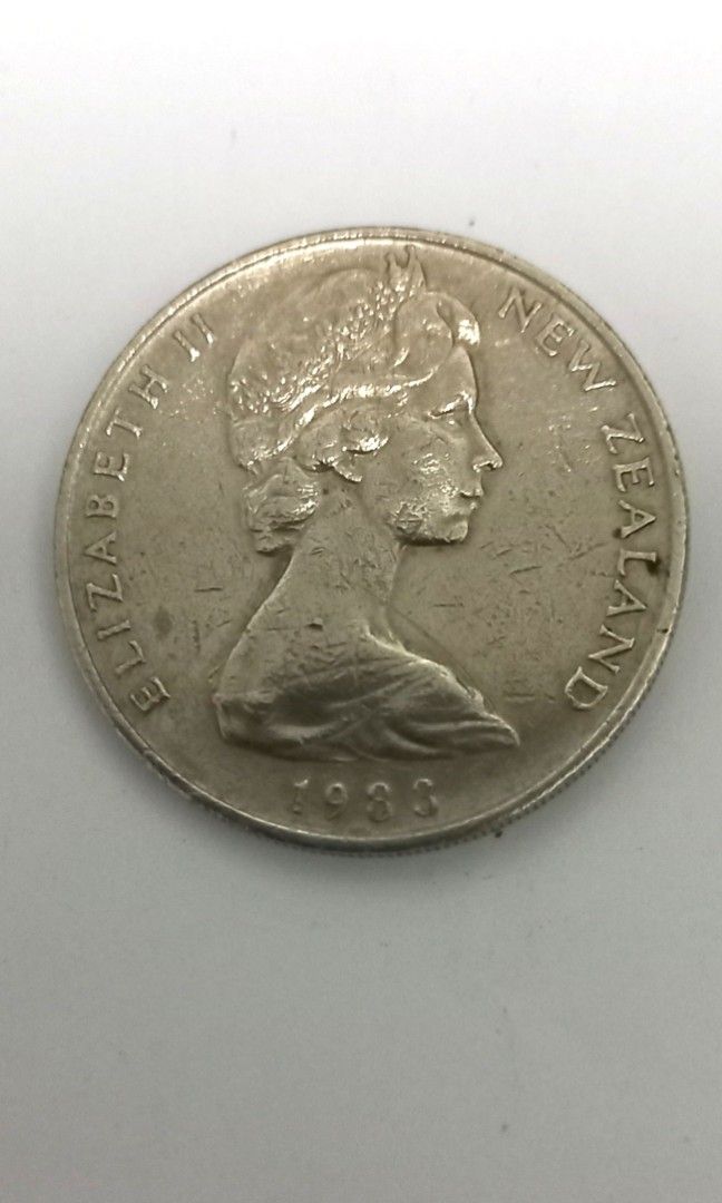 New Zealand 20 Cents Coin | Queen Elizabeth II | Kiwi Bird | 1986 - 1989, Hobbies & Toys ...