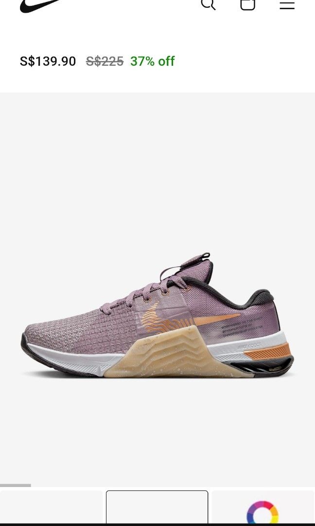 Nike metcon 8 premium in purple smoke in US5, Luxury, Sneakers ...