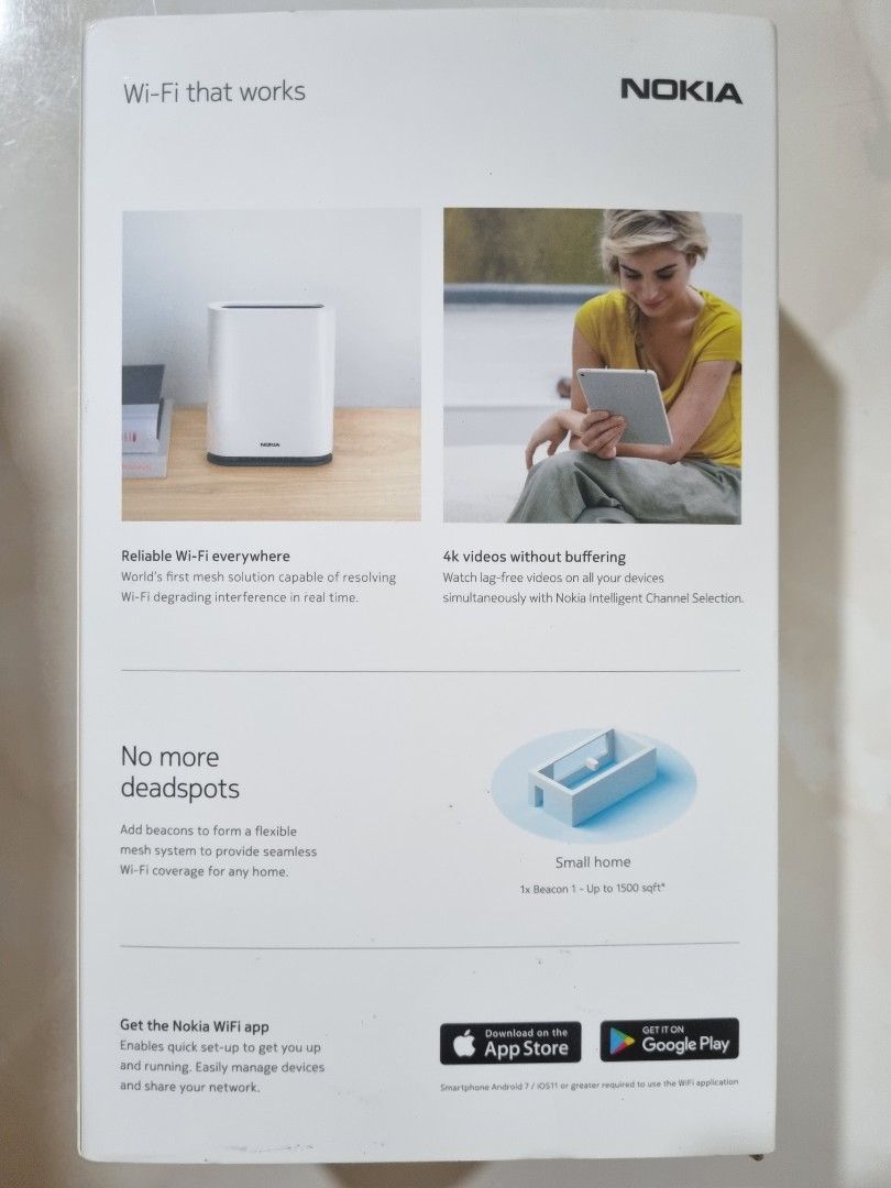 Nokia WiFi Beacon 1, Computers & Tech, Parts & Accessories, Networking ...