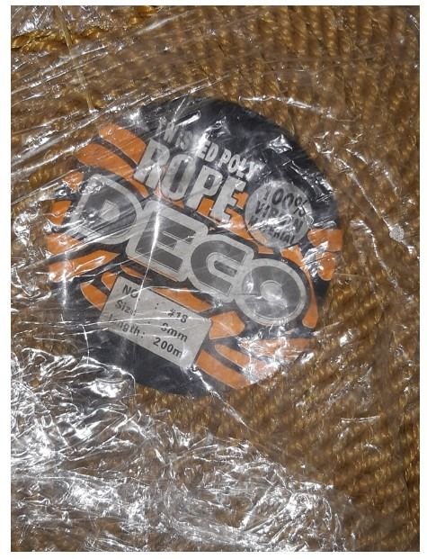 Nylon Rope (per 10 meters) Rope Lubid Panali Tali Polyethylene Rope 8mm ...
