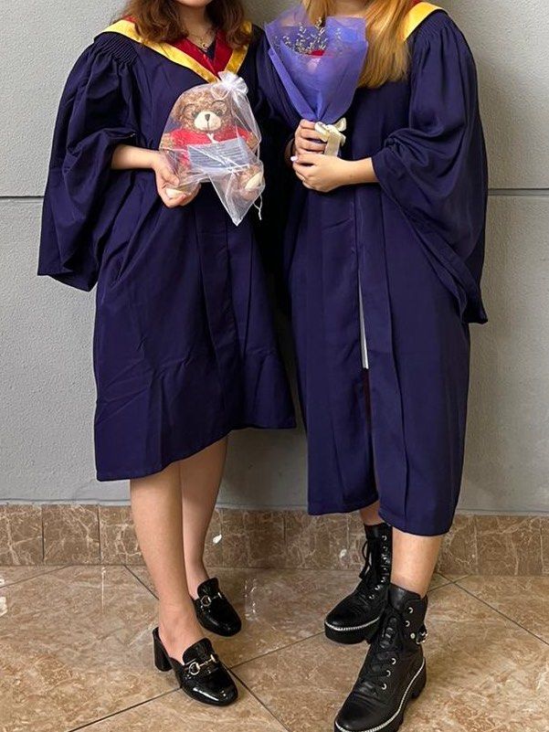 NYP Graduation Gown, Women's Fashion, Dresses & Sets, Evening dresses ...