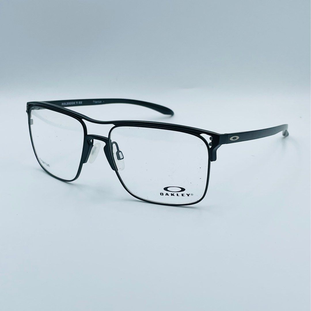 Oakley Holbrook RX Titanium Satin Black 55, Men's Fashion, Watches ...