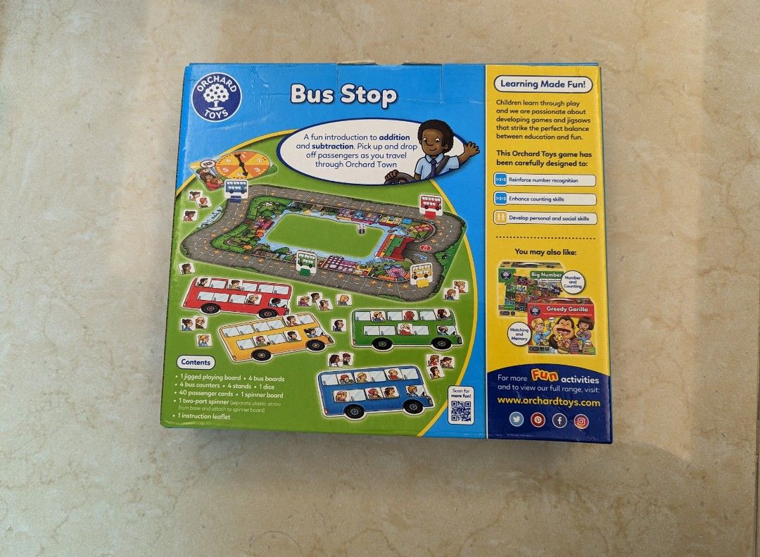 Orchard Toys - Bus Stop, 興趣及遊戲, 玩具 & 遊戲類 - Carousell