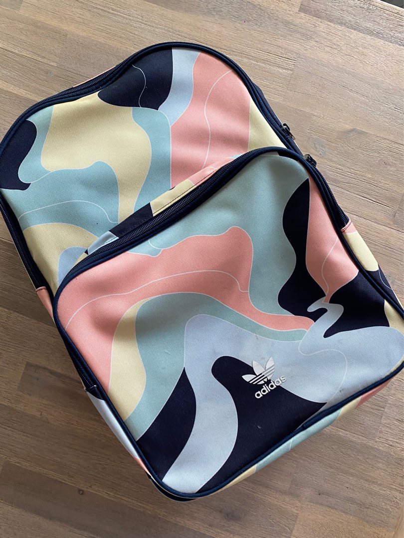 Original Adidas ISC Classic Backpack, Multi-Coloured, Women's Fashion ...