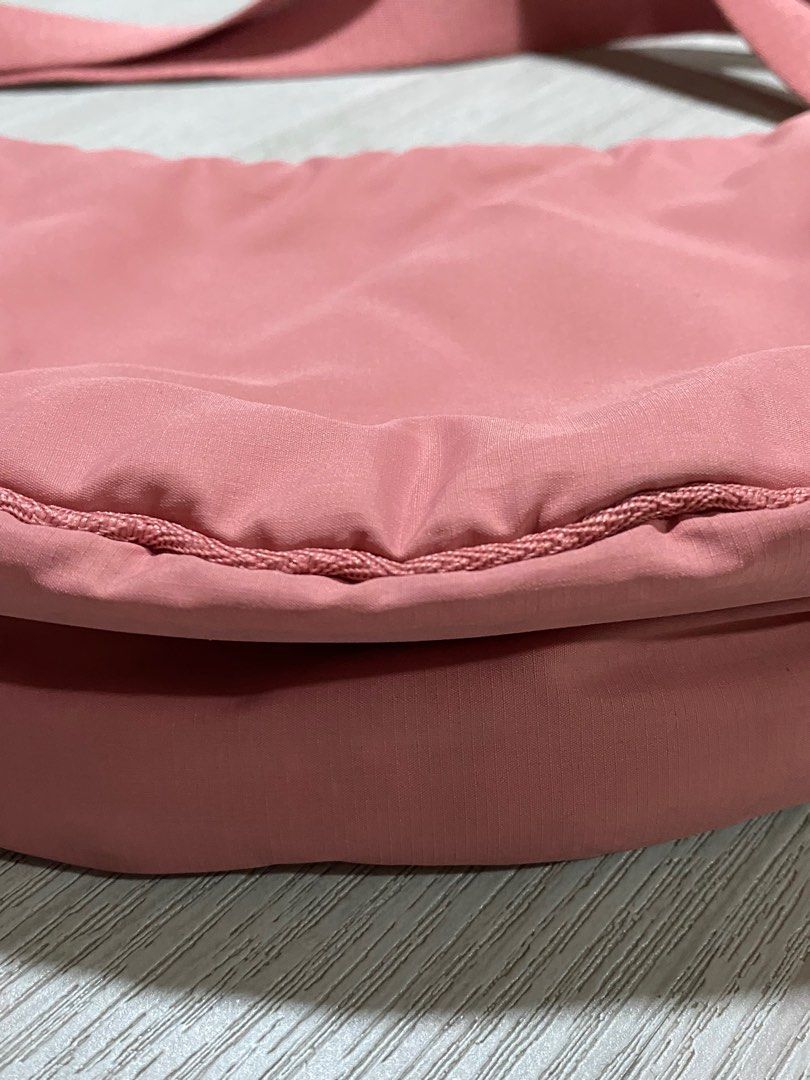 Original Uniqlo Pink Round Mini Shoulder Dumpling Bag on Carousell