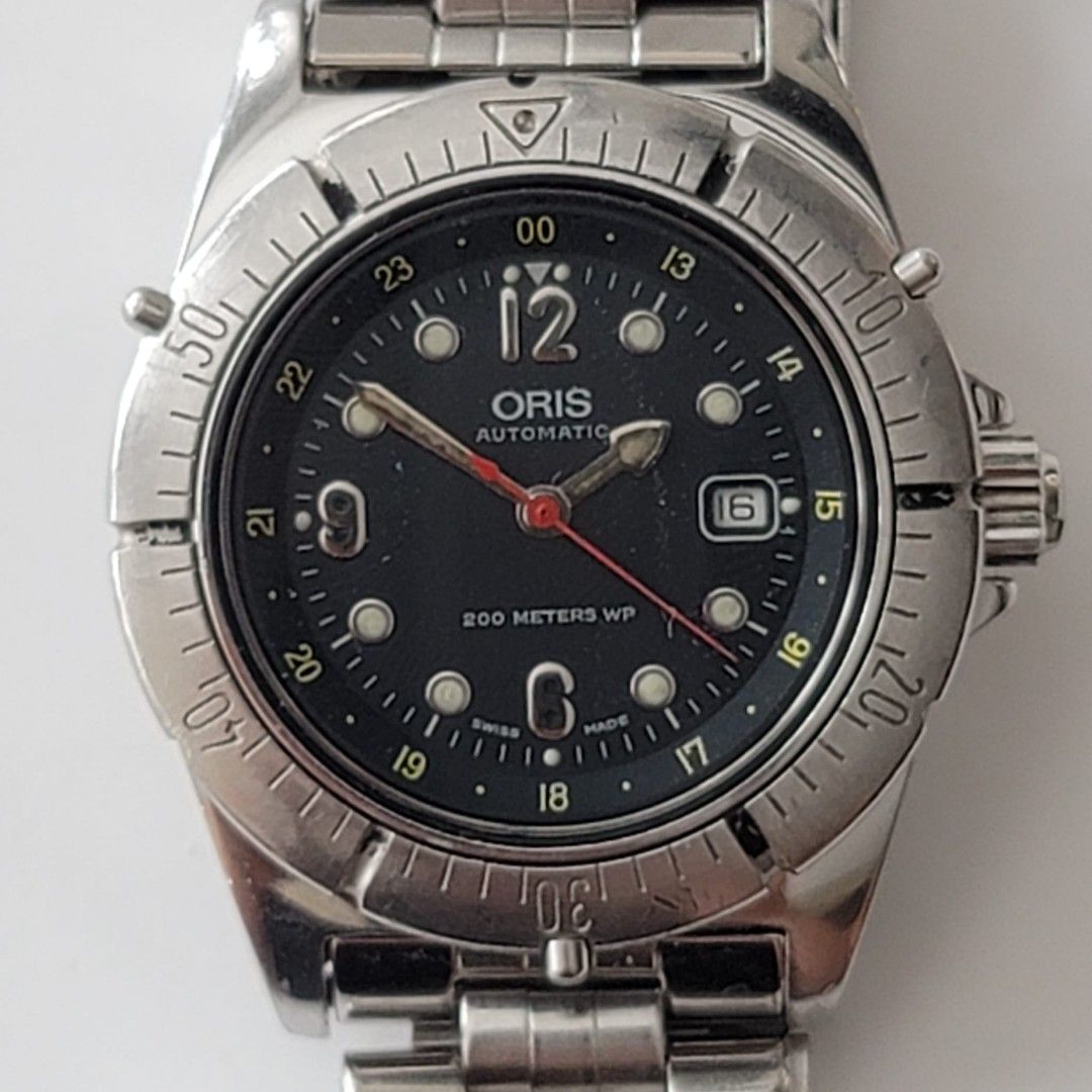Oris automatic 200m wp 7457, 名牌, 手錶 - Carousell