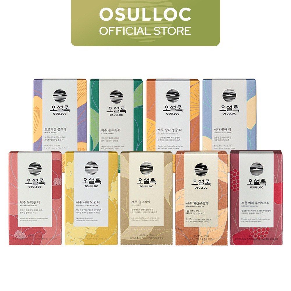 OSULLOC 9 flavors Tea Bag Series (20EA, 30-40g), Food & Drinks, Beverages on Carousell