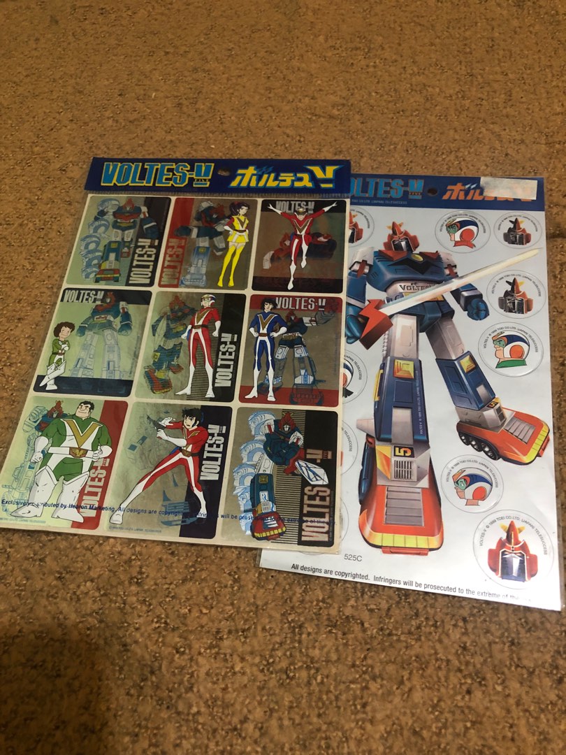 Pair of vintage Voltes five sticker packs, Hobbies & Toys, Memorabilia ...