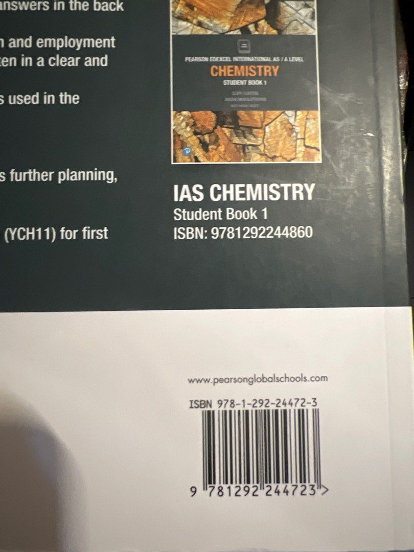 Pearson Edexcel Chemistry Student Book 2, Buku & Alat Tulis, Buku ...