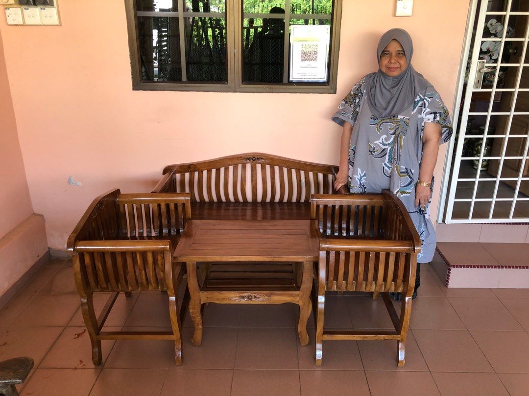 Perabot jati, Furniture & Home Living, Furniture, Sofas on Carousell