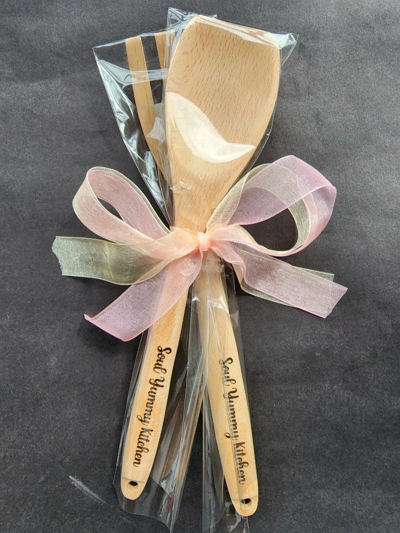 Personalized Wooden Spatulas with Laser Engraving | Custom gifts ...
