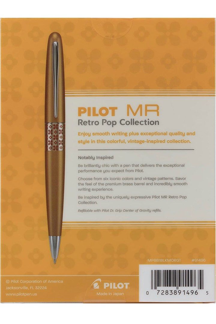 PILOT MR Retro Pop Collection Ballpoint Pen Gift Box with 2 Refills ...