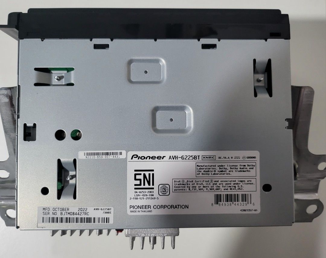 Pioneer AVH-G225BT Head Unit, Car Accessories, Electronics & Lights on Carousell