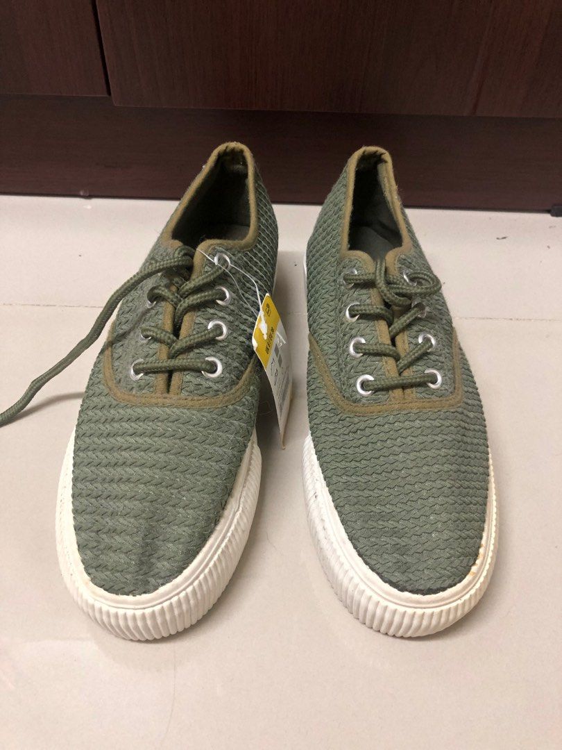 Platform Navy Green Lowcut PAPAYA shoes, Women's Fashion, Footwear ...