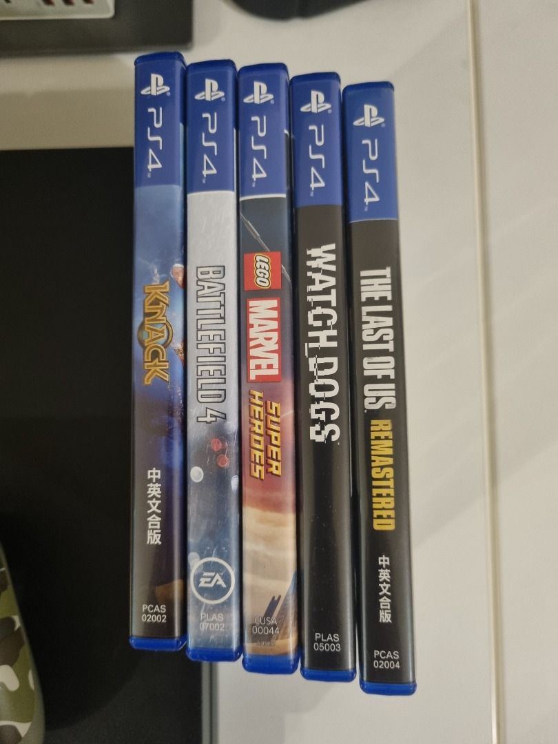 PlayStation 4 500GB Console + Physical Game disks, Video Gaming, Video ...