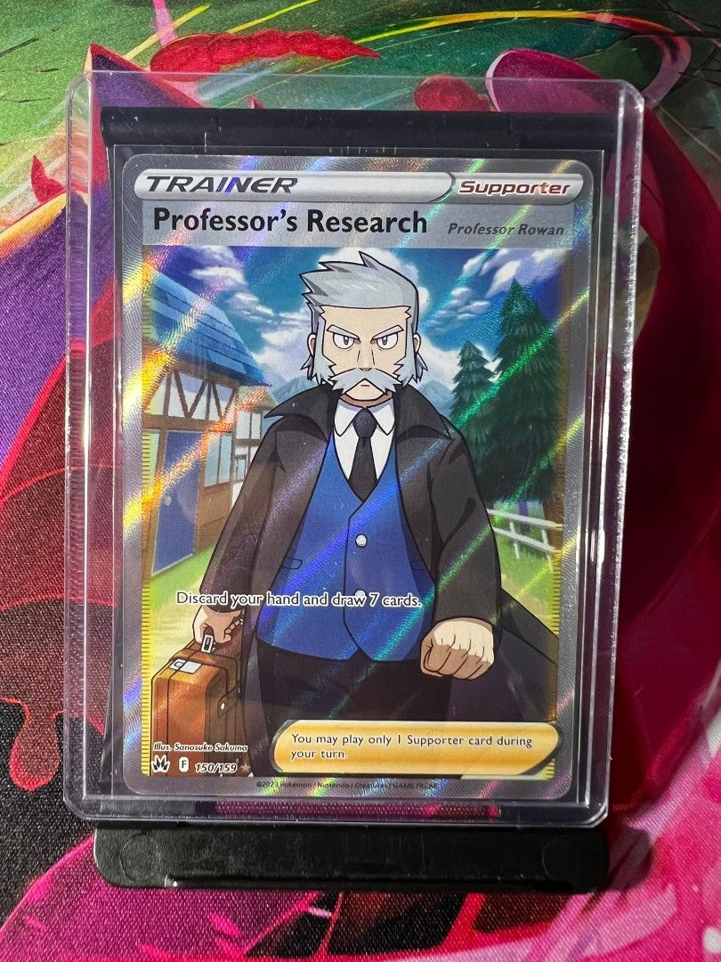 Pokemon Card Professor's Research Crown Zenith, Hobbies & Toys, Toys ...