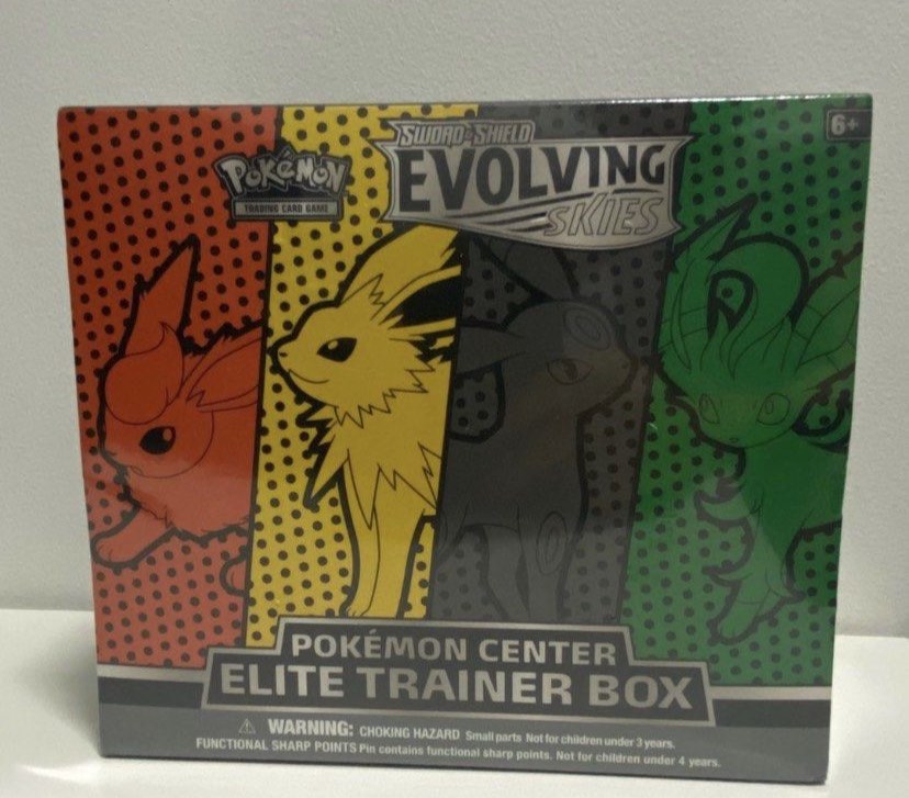 Pokemon Evolving Skies ETB Pokemon Center Exclusive Elite Trainer Box ...