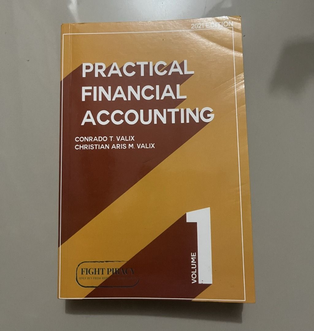 Practical Financial Accounting Vol. 1 2021 ed. - Valix, Hobbies & Toys, Books & Magazines ...