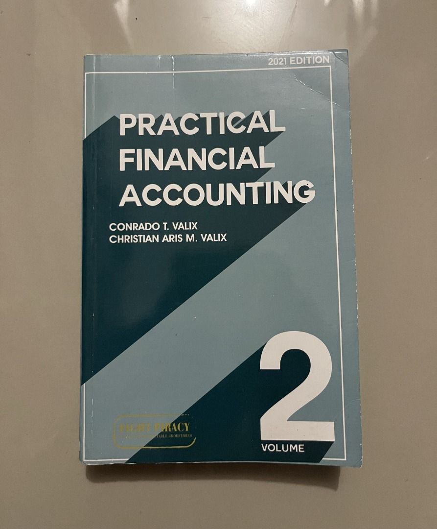 Practical Financial Accounting Vol. 2 2021 ed. - Valix, Hobbies & Toys ...