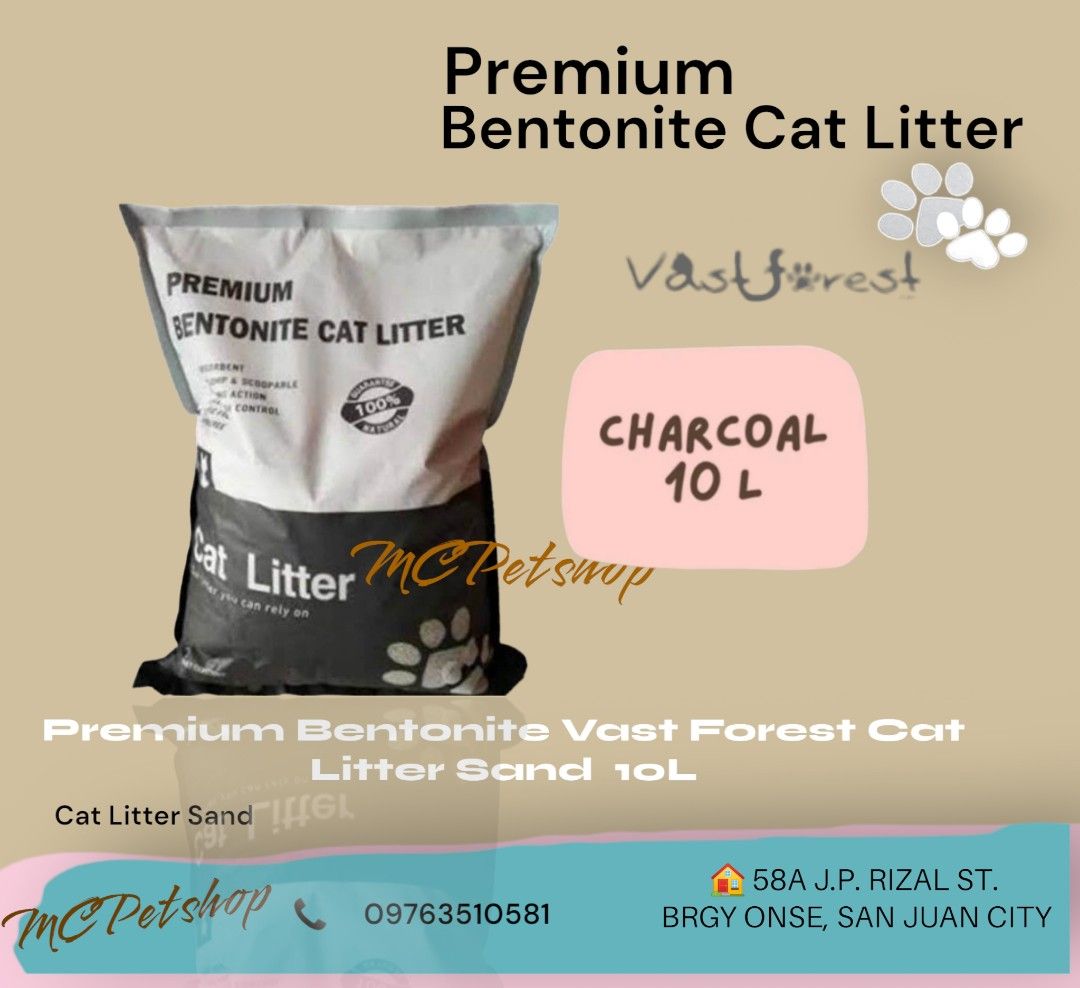 Premium Bentonite Vast Forest Cat Litter Sand 10L, Pet Supplies, Health ...