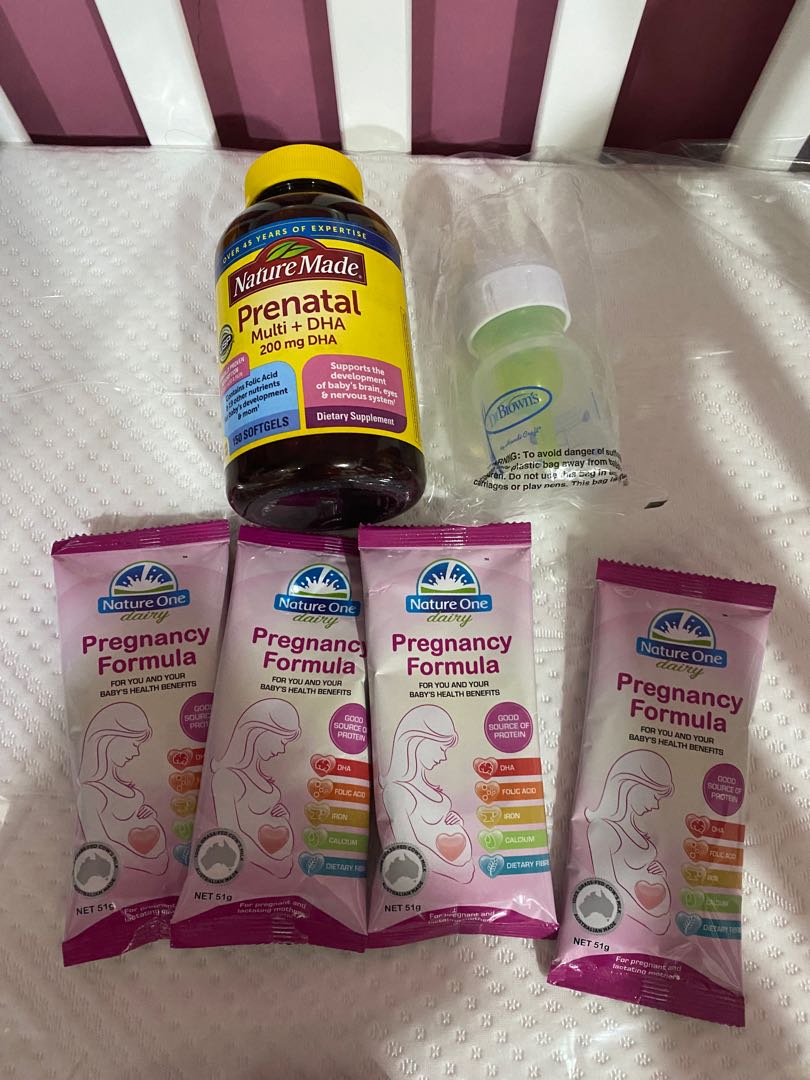 Prenatal vitamins and milk samples, Health & Nutrition, Health ...