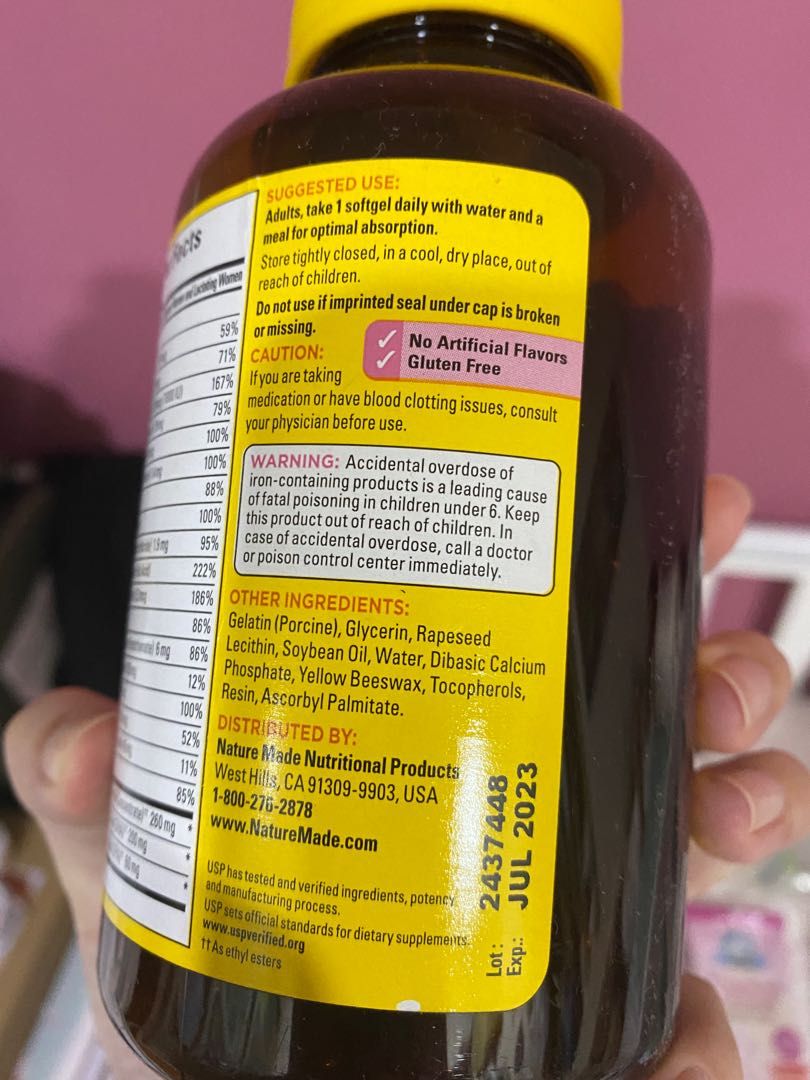 Prenatal vitamins and milk samples, Health & Nutrition, Health ...