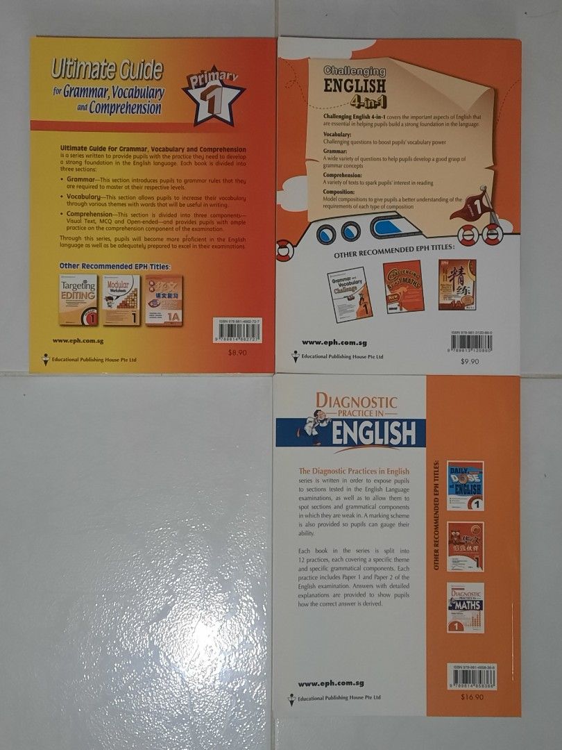 Primary 1 English Assessment Books (Bundle of 3), Hobbies & Toys, Books & Magazines, Assessment ...