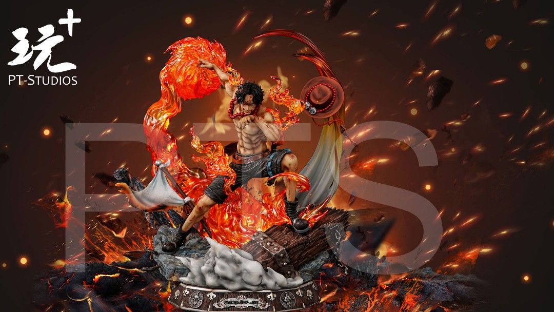 [In-Stock] PT STUDIO ONE PIECE PORTGAS D ACE RESIN STATUE GK, Hobbies ...