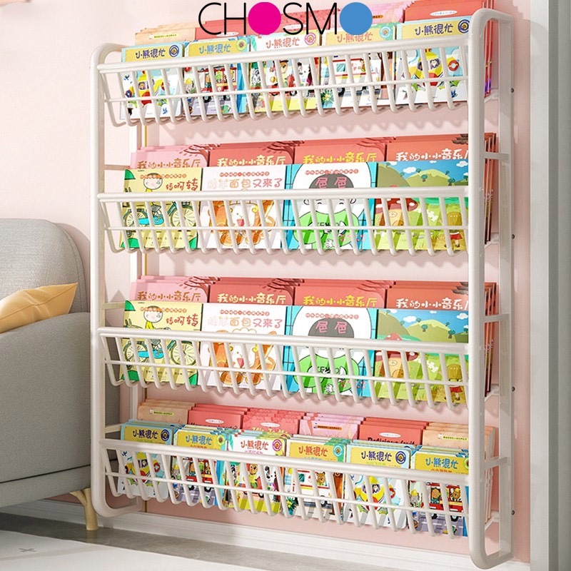 Rak buku Compartment Book Shelf Wall Mounted Shelves Rack Living Room ...