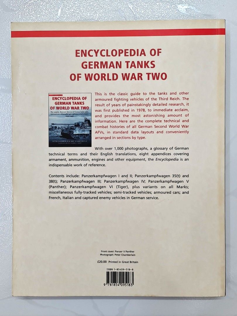 *Rare* Encyclopedia of German Tanks of World War Two: Complete ...