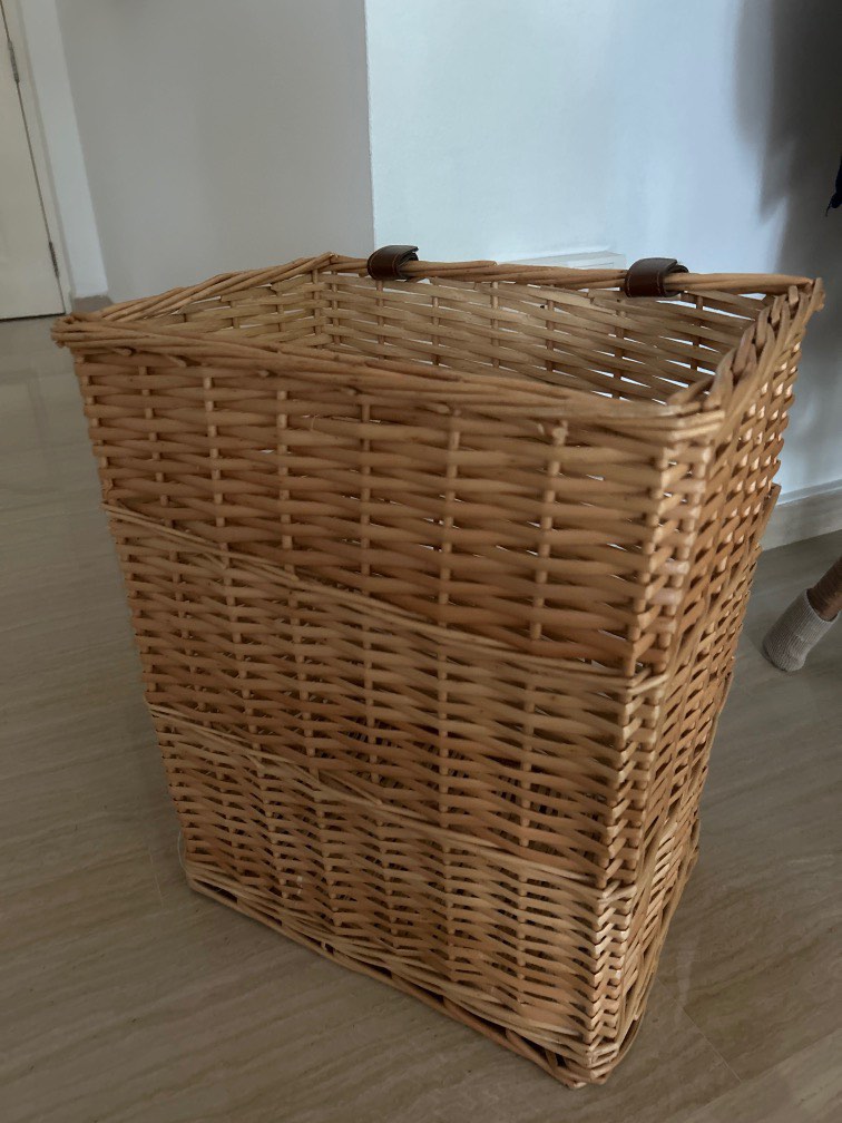 Rattan solid basket, Furniture & Home Living, Home Improvement ...