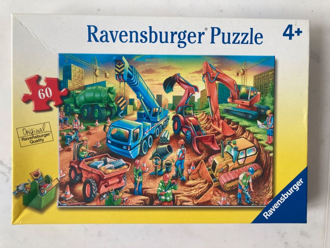 Ravensburger Construction Site Puzzle - 60 Pieces, Hobbies & Toys, Toys ...