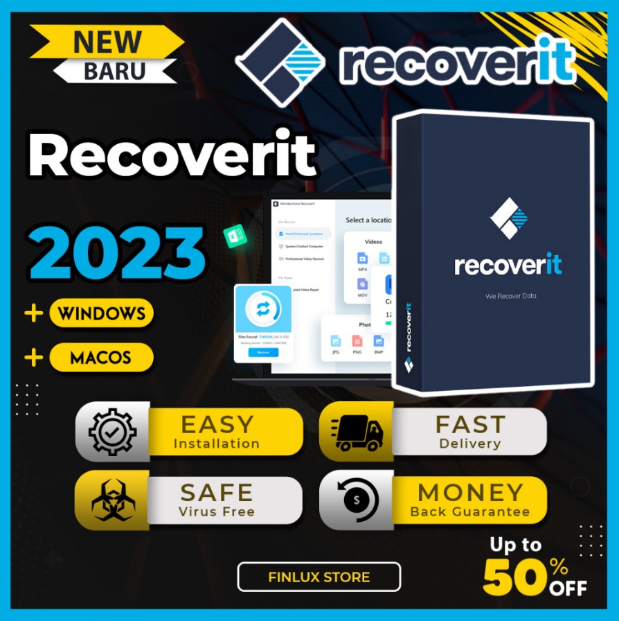 Recoverit v11.5 Latest 2023 Lifetime For Windows & McOS (64-Bit ...
