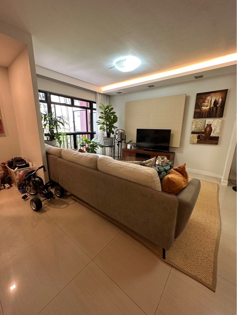 IUIGA L SHAPE SOFA ALMOST NEW, Furniture & Home Living, Furniture ...