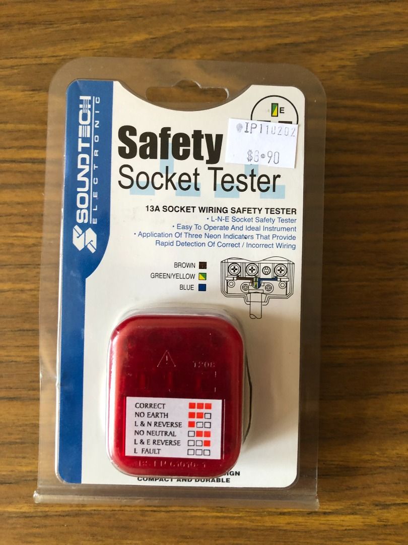 Safety Socket Tester, TV & Home Appliances, Electrical, Adaptors ...