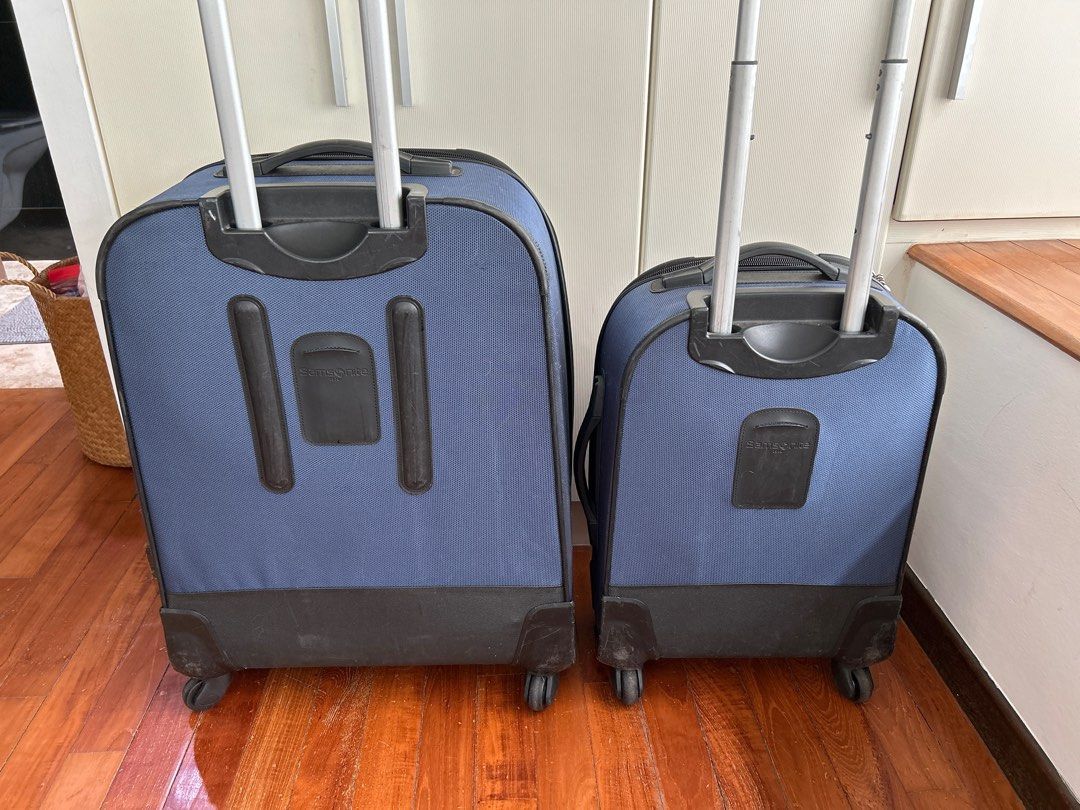 Samsonite luggage blue soft set- 2 suitcase sets available-fabric ...