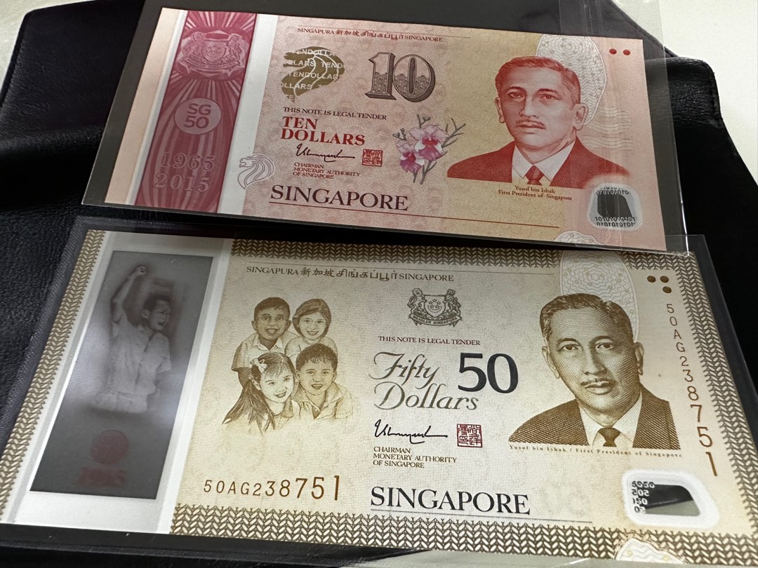 SG 50 $50 and $10 notes, Hobbies & Toys, Memorabilia & Collectibles ...