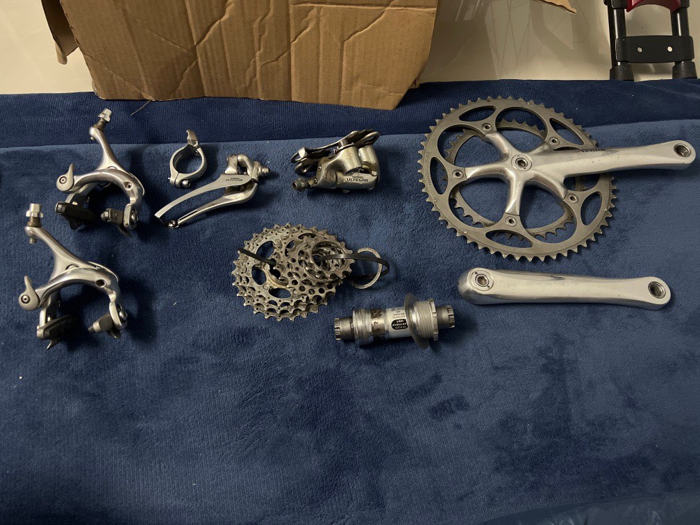 Shimano Ultegra 6500 vintage complete set minus shifters., Sports ...