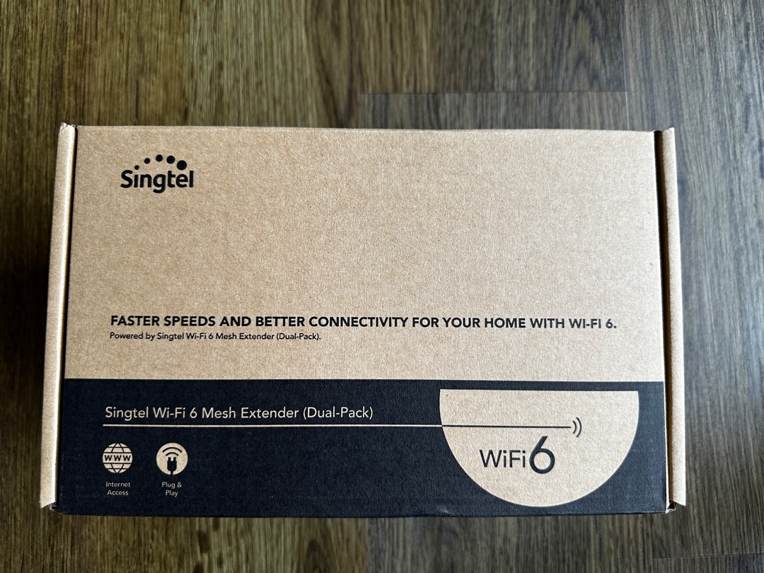 SingTel Wi-Fi 6 Mesh Extender (Dual Pack), Computers & Tech, Parts ...
