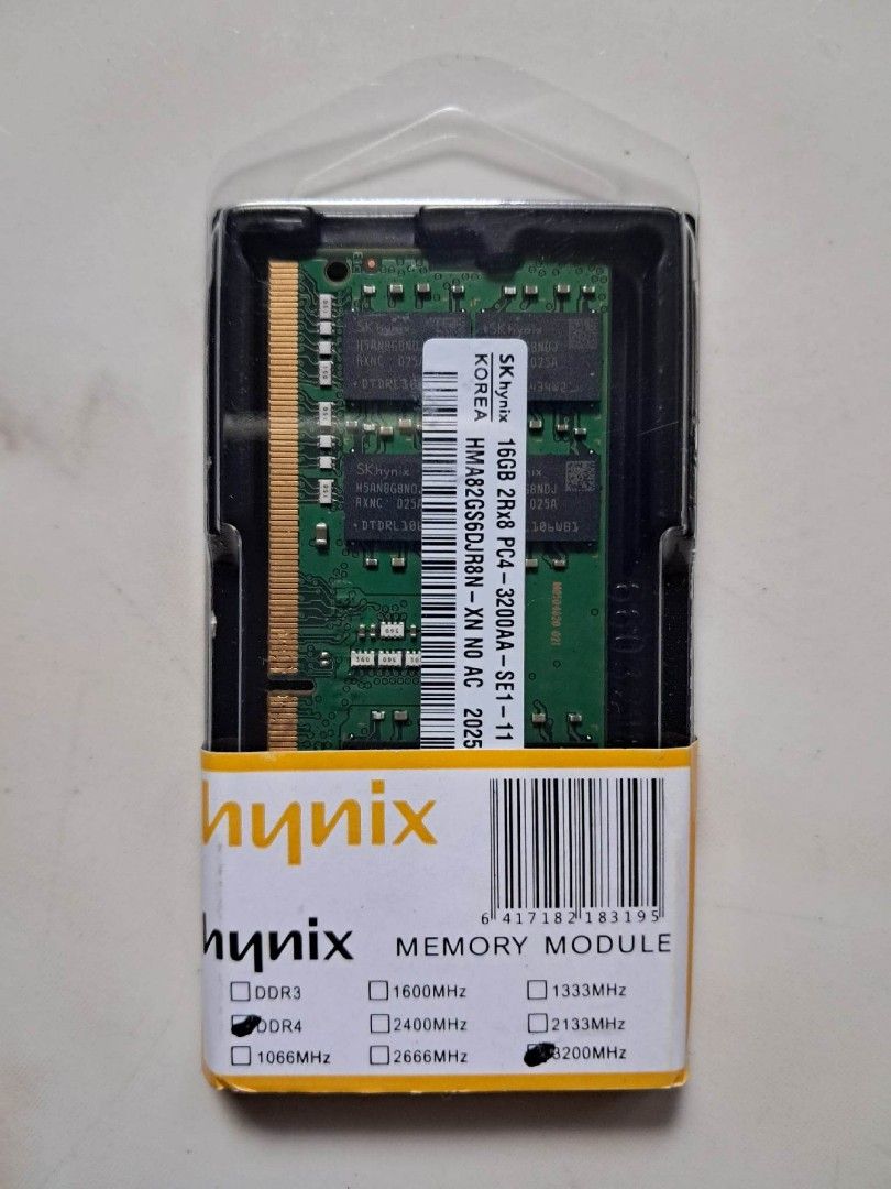 SK hynix 16GB 3200, SODIMM DDR4 Laptop Memory RAM Notebook RAM ...
