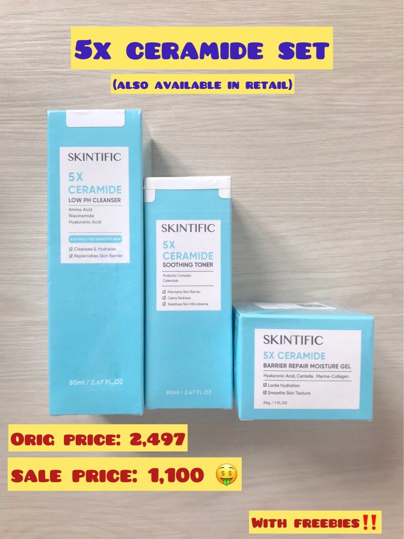 Skintific 5x ceramide Set, Beauty & Personal Care, Face, Face Care on ...