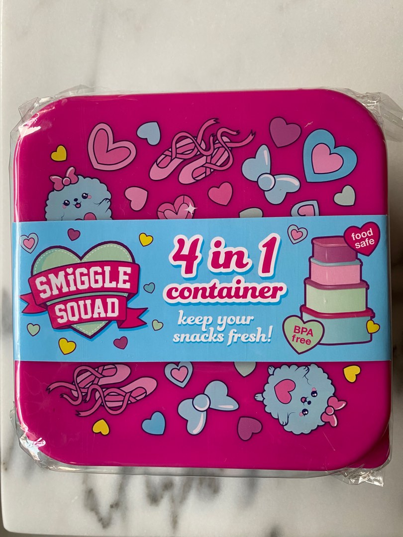 Smiggle 4 in 1 Lunch Box, Furniture & Home Living, Kitchenware ...