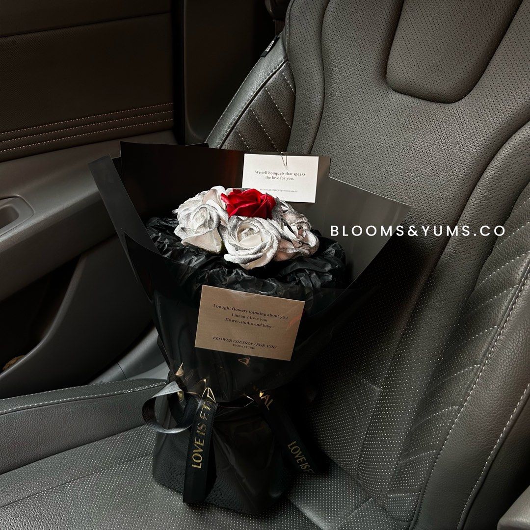 Soap gradient and red rose bouquet, Hobbies & Toys, Stationery & Craft ...