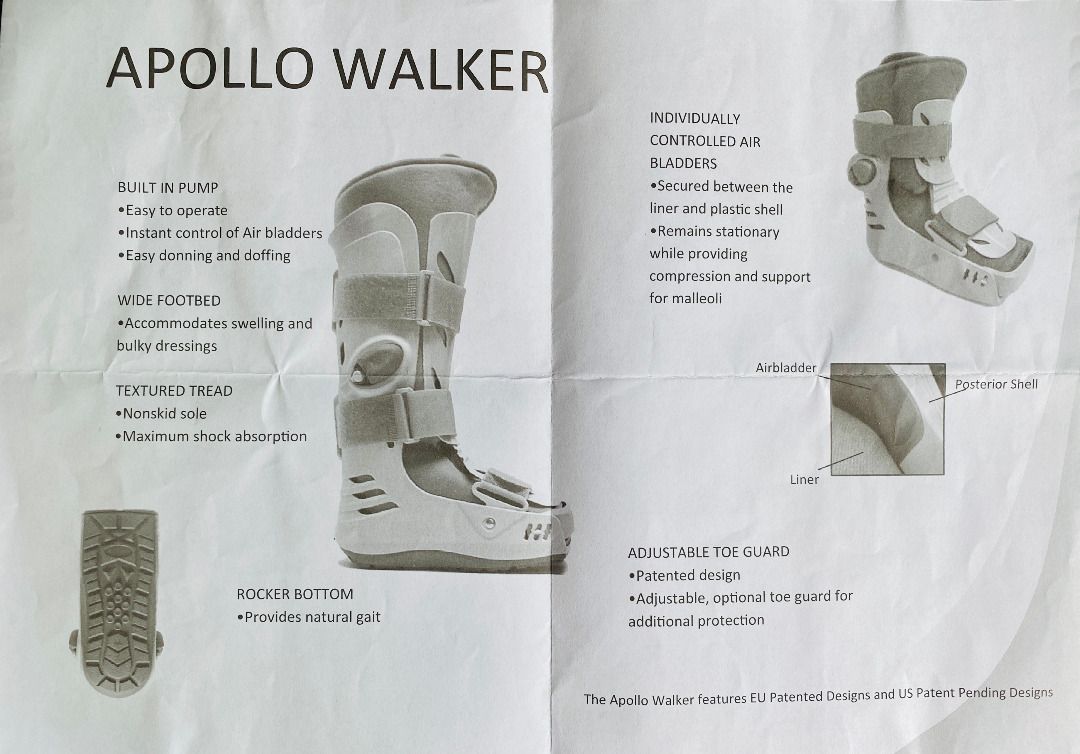 Span Link Short Apollo Walker - Aircast Walker For Foot Injury And/Or ...