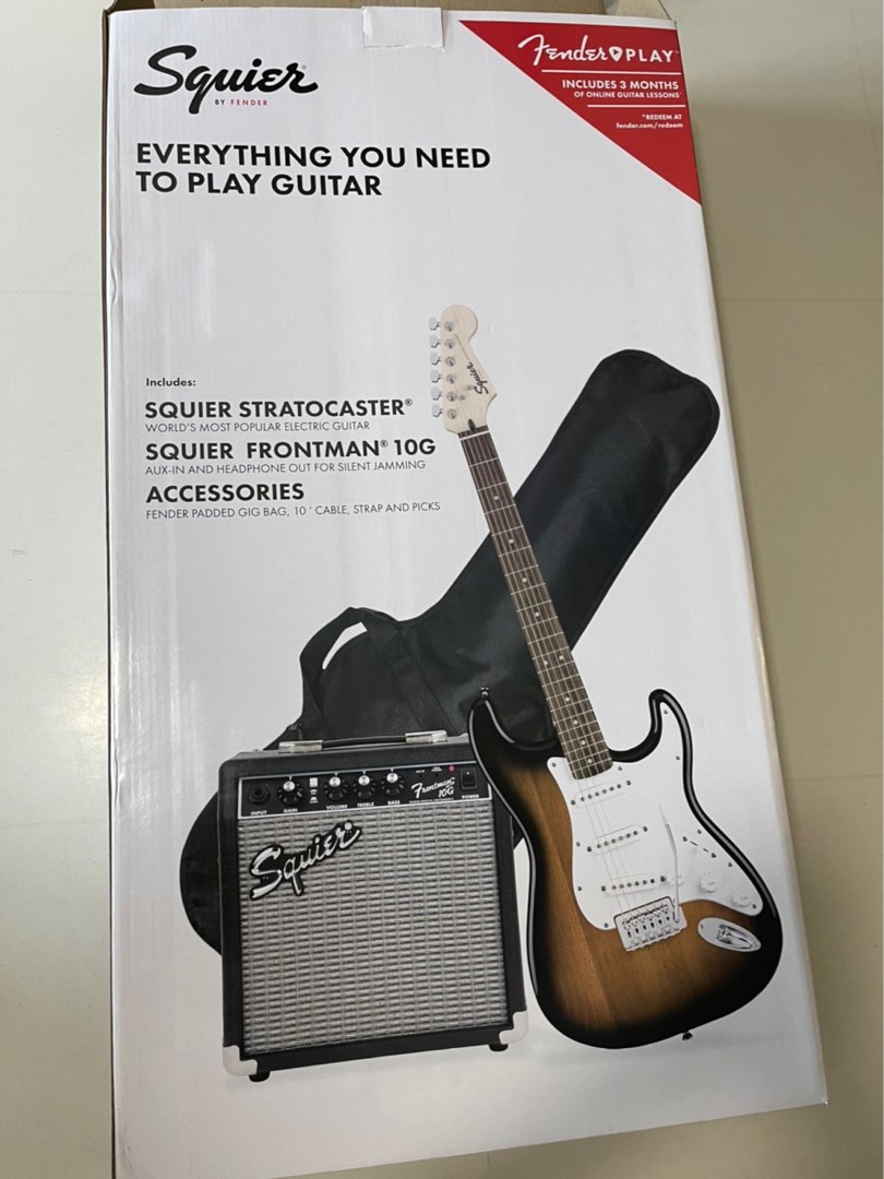 Squier Stratocaster Pack, Hobbies & Toys, Music & Media, Musical ...