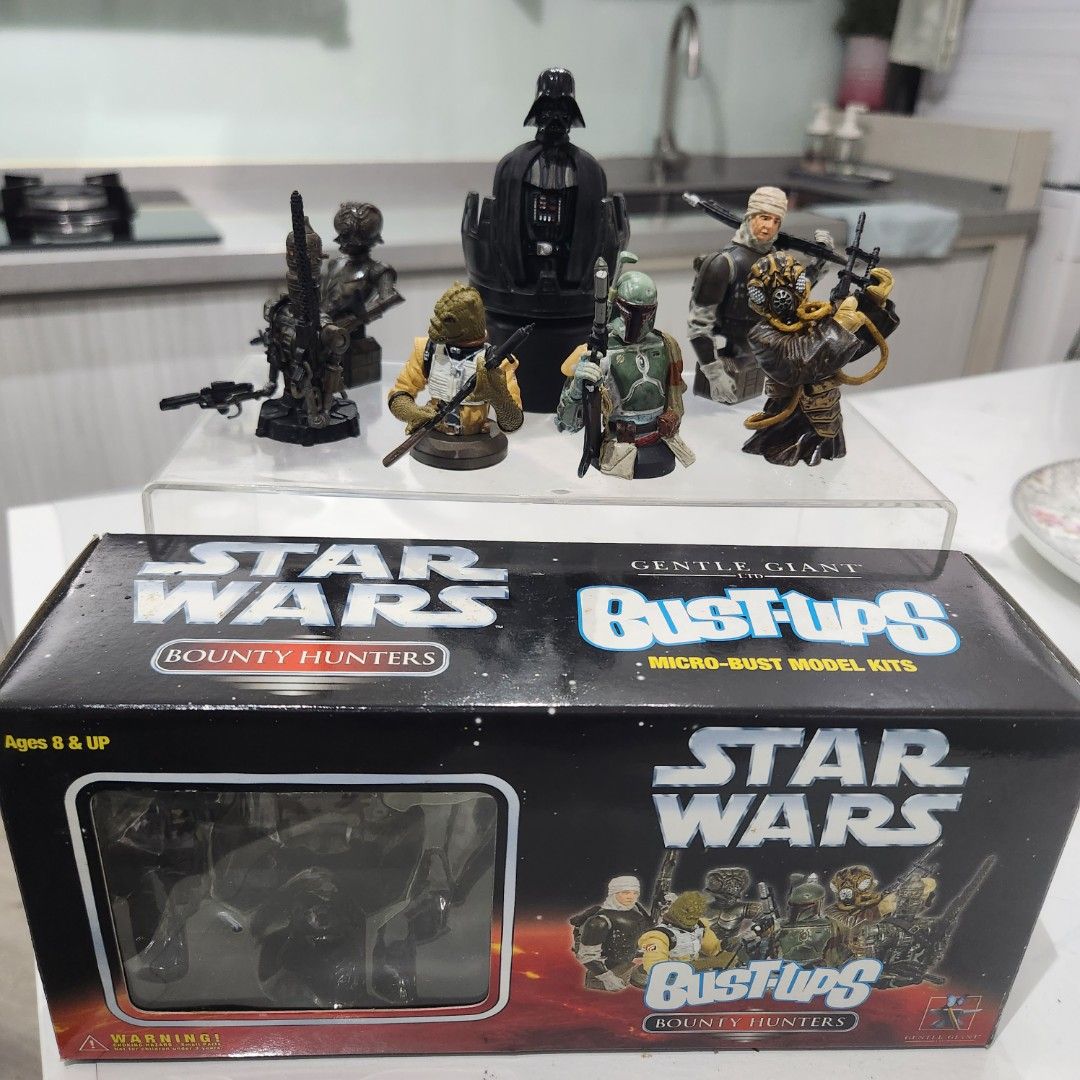 Star Wars Gentle Giant Boumty Hunters with Vader set, Hobbies & Toys ...