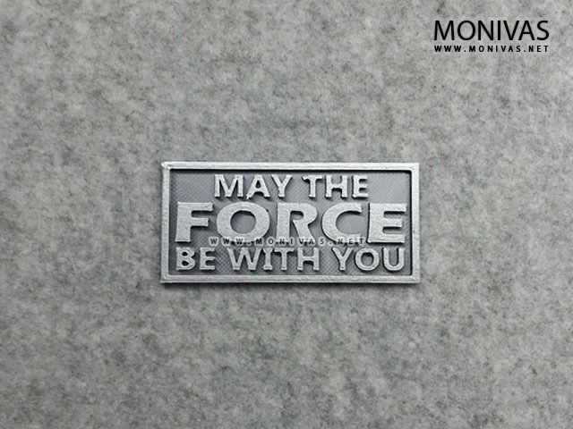 Star Wars May Force Be With You Decal Emblem Sticker Patch Metallic ...
