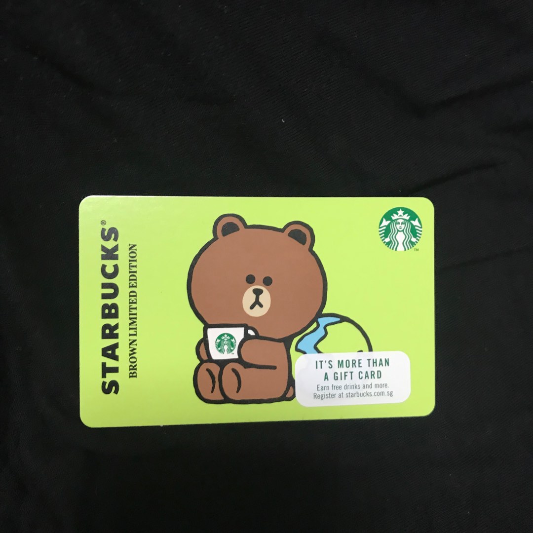 Starbucks Card x LINE FRIENDS BROWN (SG), Hobbies & Toys, Memorabilia ...