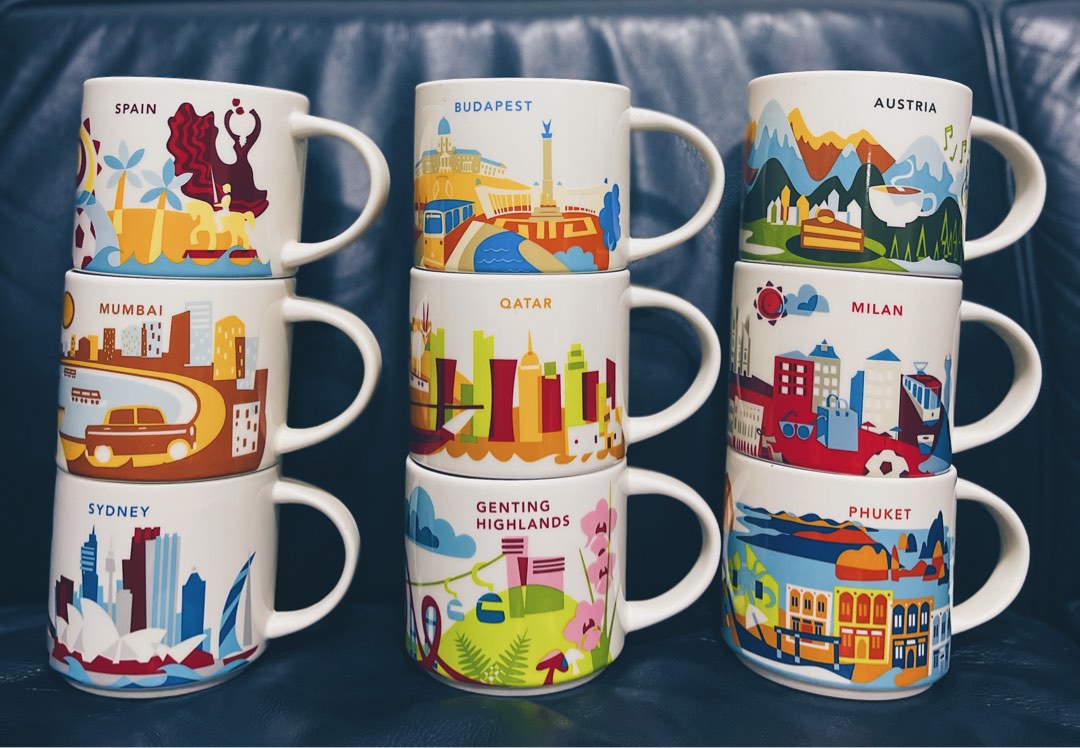 Starbucks YAH You Are Here Mugs, Furniture & Home Living, Kitchenware ...